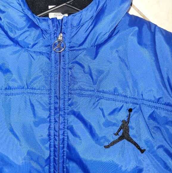 Jordan | Jackets & Coats | Jordan Blue And Black Puffer Jacket With ...